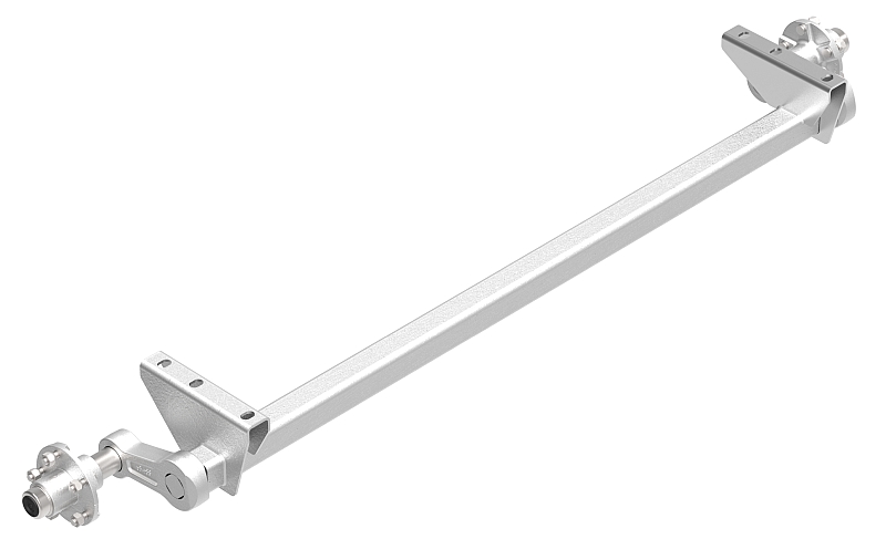 Rubber torsion axle 2200 lbs