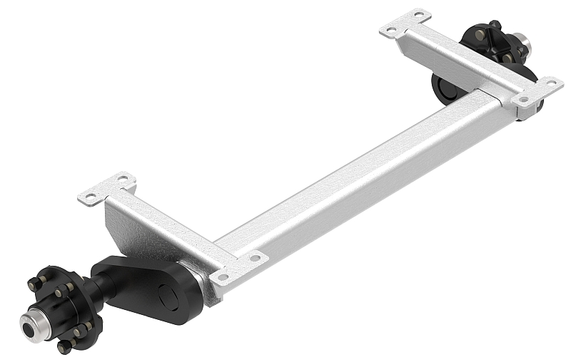 Rubber torsion axle 2500 lbs