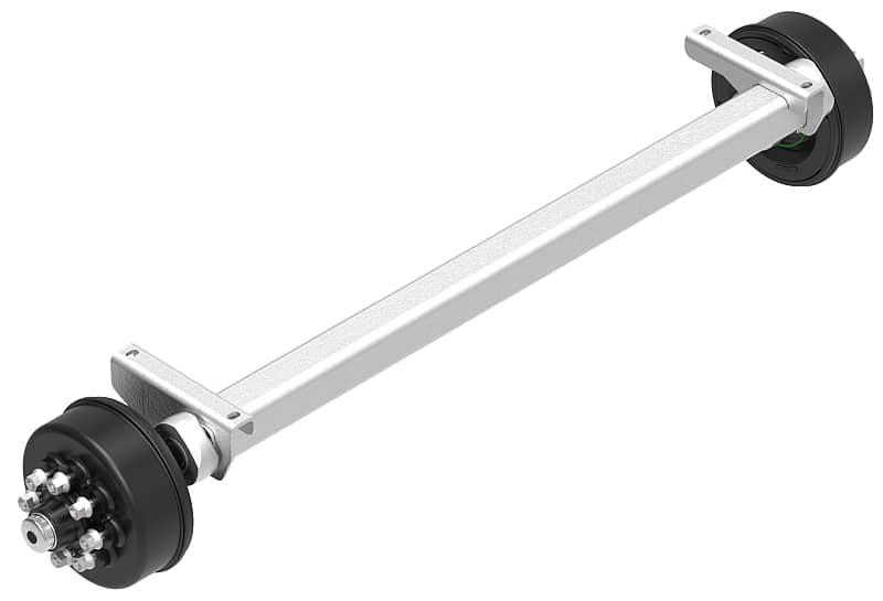 Rubber torsion axle 8000 lbs