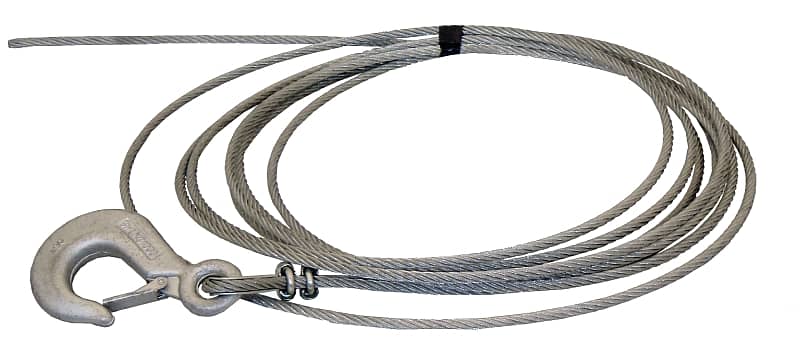 Wire-cable with safety hook 2500 lbs